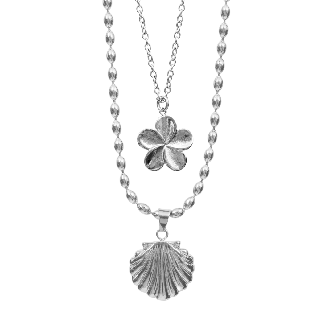 New Year New Bloom Shell Necklace Set – Stay Golden HI Jewelry